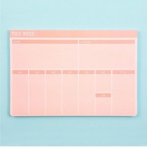 Office | Pink Weekly Calendar Planner Notepad Organizer 223 | Poshmark